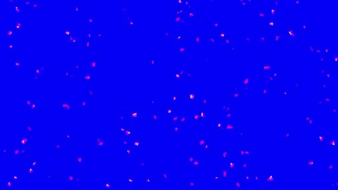 Falling Purple foil Confetti on Blue Bac... | Stock Video | Pond5