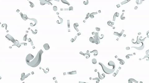 Falling question marks animation - loopi... | Stock Video | Pond5