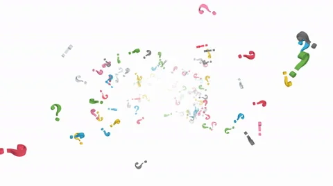 Falling question marks animation - loopi... | Stock Video | Pond5