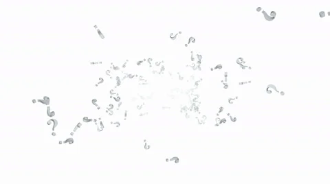 Falling question marks animation - loopi... | Stock Video | Pond5