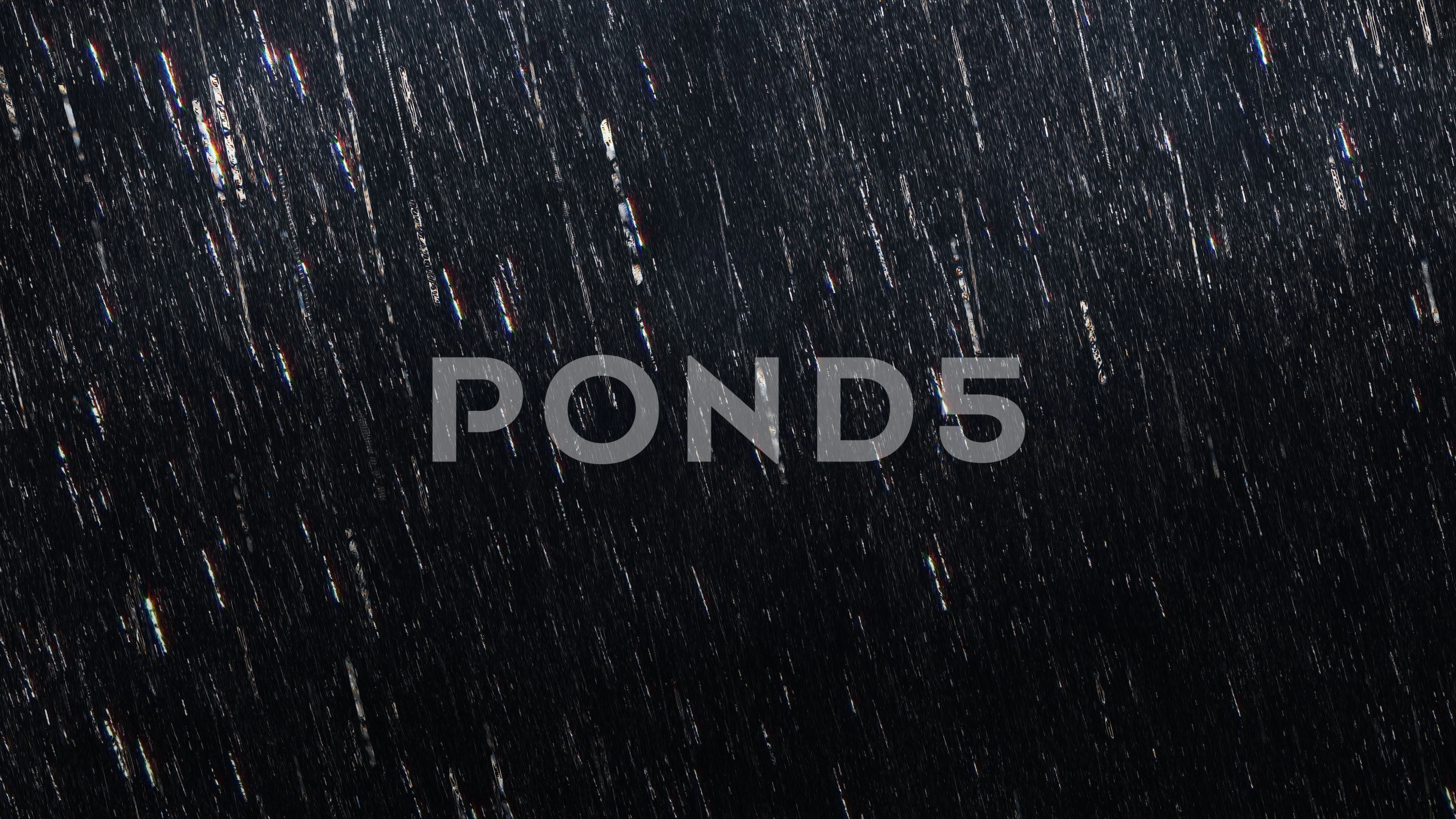 Animated Raindrops Falling