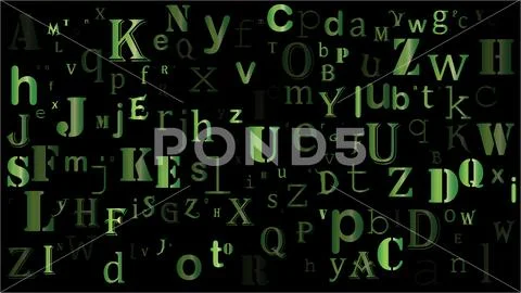 Falling random letters, alphabet beautiful background design ...