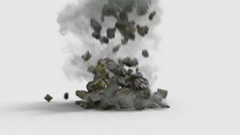 Falling Rocks Stock Footage ~ Royalty Free Stock Videos | Pond5