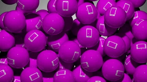 Falling Screen Balls Transition Animatio... | Stock Video | Pond5