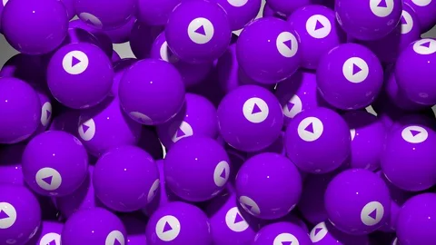 Falling Screen Balls Transition Animatio... | Stock Video | Pond5