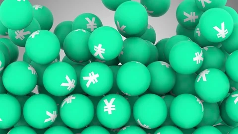 Falling Screen Balls Transition Animatio... | Stock Video | Pond5