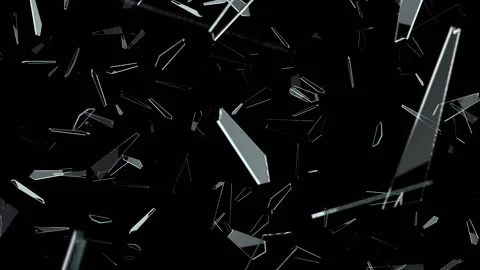Falling Shattered Glass Pieces Backgroun... | Stock Video | Pond5