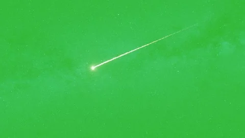 Falling of a shooting star from the sky ... | Stock Video | Pond5