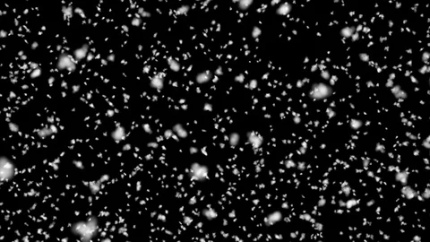 Falling snow with alpha channel, full hd | Stock Video | Pond5