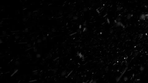 Falling snow animation. 4k transparent b... | Stock Video | Pond5