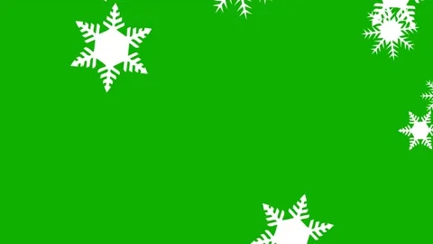 Falling snow flakes green screen motion ... | Stock Video | Pond5