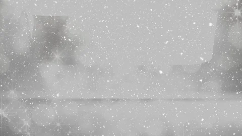 Falling snow with grey background | Stock Video | Pond5