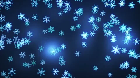falling snowflakes loop christmas backgr... | Stock Video | Pond5