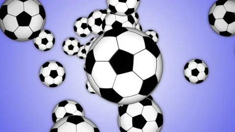 Falling SOCCER Ball Animation, Rendering... | Stock Video | Pond5