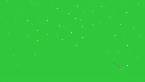 Falling star motion graphics with green ... | Stock Video | Pond5