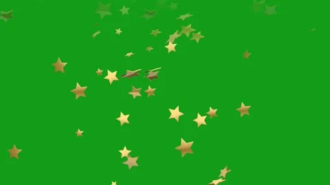 Falling stars motion graphics with green... | Stock Video | Pond5