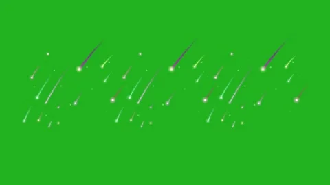 Falling stars motion graphics with green... | Stock Video | Pond5