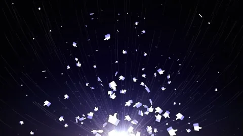 Falling Thumbs Up Shape Animation, Socia... | Stock Video | Pond5