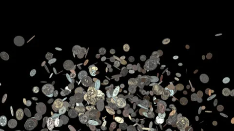 Us Coins Falling Stock Footage ~ Royalty Free Stock Videos | Pond5