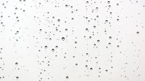 FALLING WATER DROP IN WINDOW WHILE RAINI... | Stock Video | Pond5