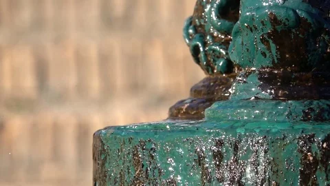 falling water drops on water splash | Stock Video | Pond5