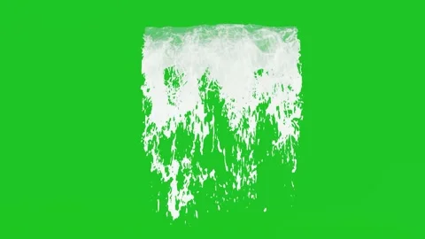 Falling Water on Green Screen Background... | Stock Video | Pond5