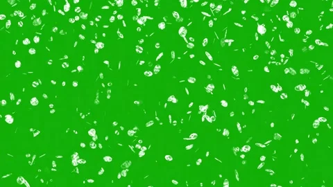 Falling white crystal particles green sc... | Stock Video | Pond5