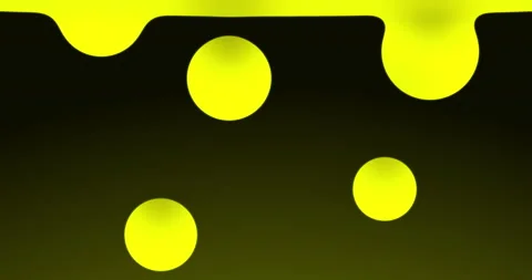 Falling yellow blobs of fluid lava, loop... | Stock Video | Pond5