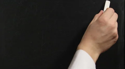 Family. Drawing On A Blackboard. Person ... | Stock Video | Pond5