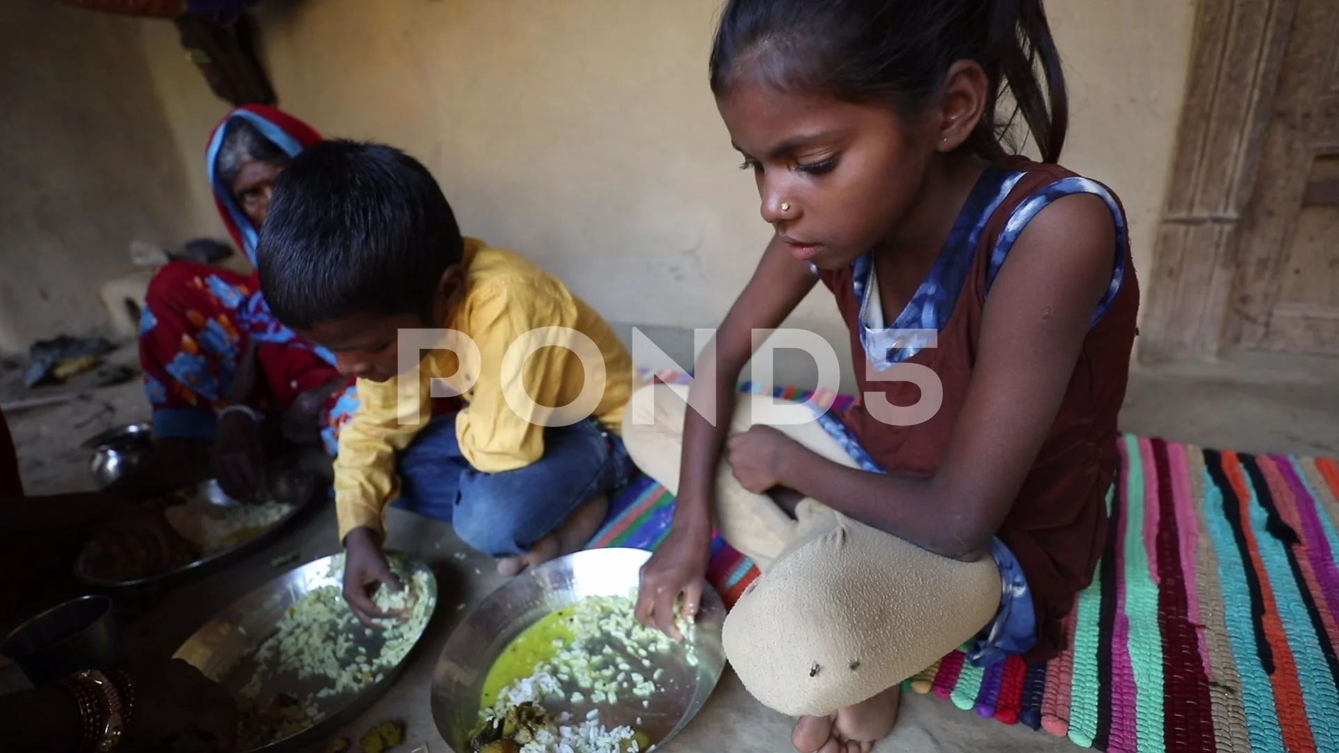 Indian Poor Family Food
