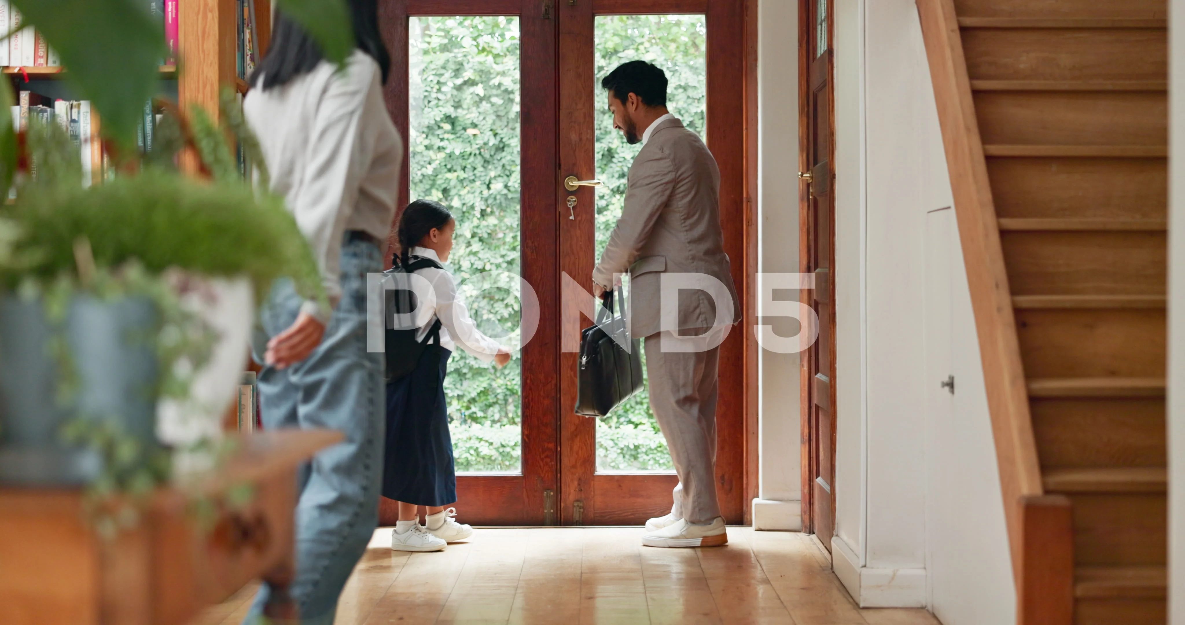 Father Leaving For Work