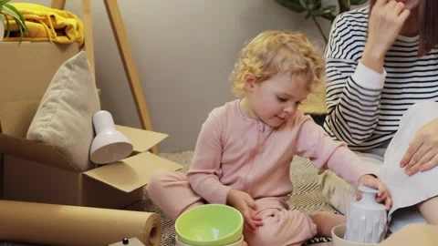 Family relocation adventure. New apartme... | Stock Video | Pond5