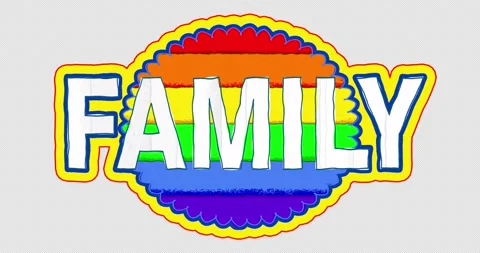 FAMILY sign on a transparent background ... | Stock Video | Pond5