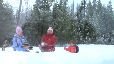 Throwing Snowballs Stock Videos – Royalty-Free HD & 4K Videos | Pond5