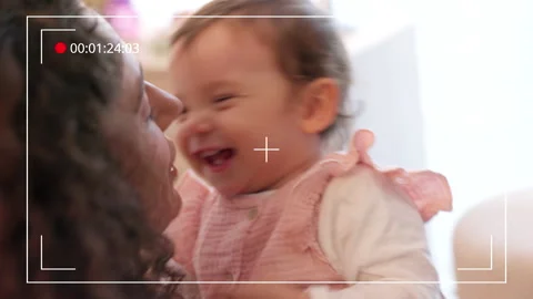 Family video recording of a mother and h... | Stock Video | Pond5