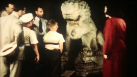 family visits generic museum in big city... | Stock Video | Pond5