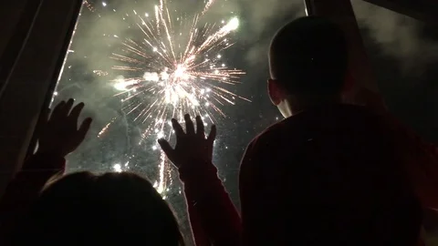 Family Fireworks Stock Footage ~ Royalty Free Stock Videos | Pond5