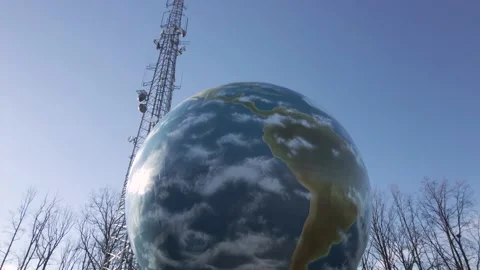 Famous 100 foot tall Earthoid water tank... | Stock Video | Pond5