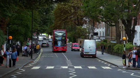 Famous crosswalk at Abbey Road London Th... | Stock Video | Pond5