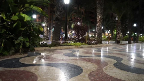 Famous Esplanade Promenade at Night, Ali... | Stock Video | Pond5