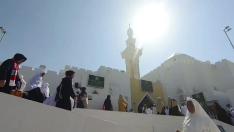 Famous Majid Mosque in Arafat, Mecca, Sa... | Stock Video | Pond5