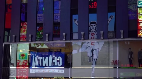 Famous neons Glico Running Man sign in D... | Stock Video | Pond5