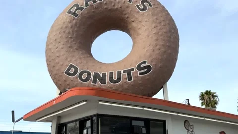 Famous Randy's Donuts in Inglewood, Los ... | Stock Video | Pond5