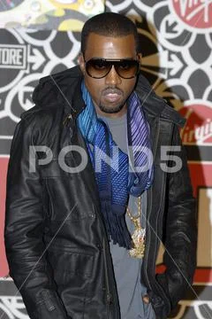Famous rapper Kanye West on the red carpet in Hollywood, Los Angeles ...
