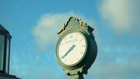 Famous Rolex clock custom made for Bando... | Stock Video | Pond5
