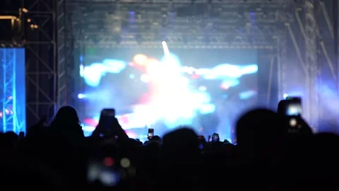 Famous singer Dua Lipa gives a concert i... | Stock Video | Pond5