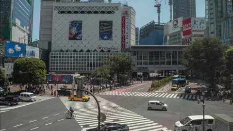 Famous Tokyo Crosswalk Hyperlapse of peo... | Stock Video | Pond5
