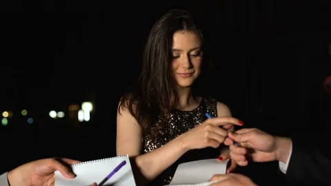 Signing Stars Stock Videos – Royalty-Free HD & 4K Videos