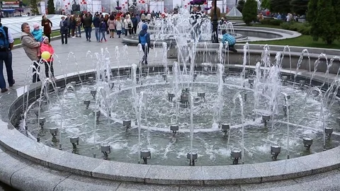 Fan zone and a concert floor. Speech of ... | Stock Video | Pond5