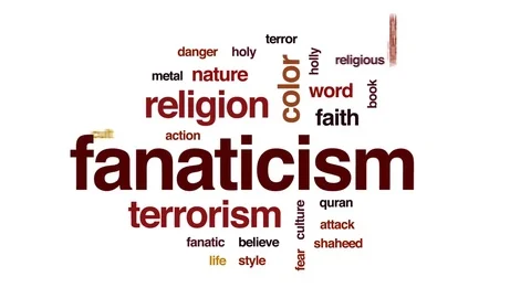 Fanaticism animated word cloud, text des... | Stock Video | Pond5